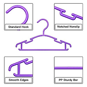 Baby Clothes hungers, Plastic Toddler Clothes Rack, Baby Hangers for Closet, Children's Clothing Organizer 40 Pieces.