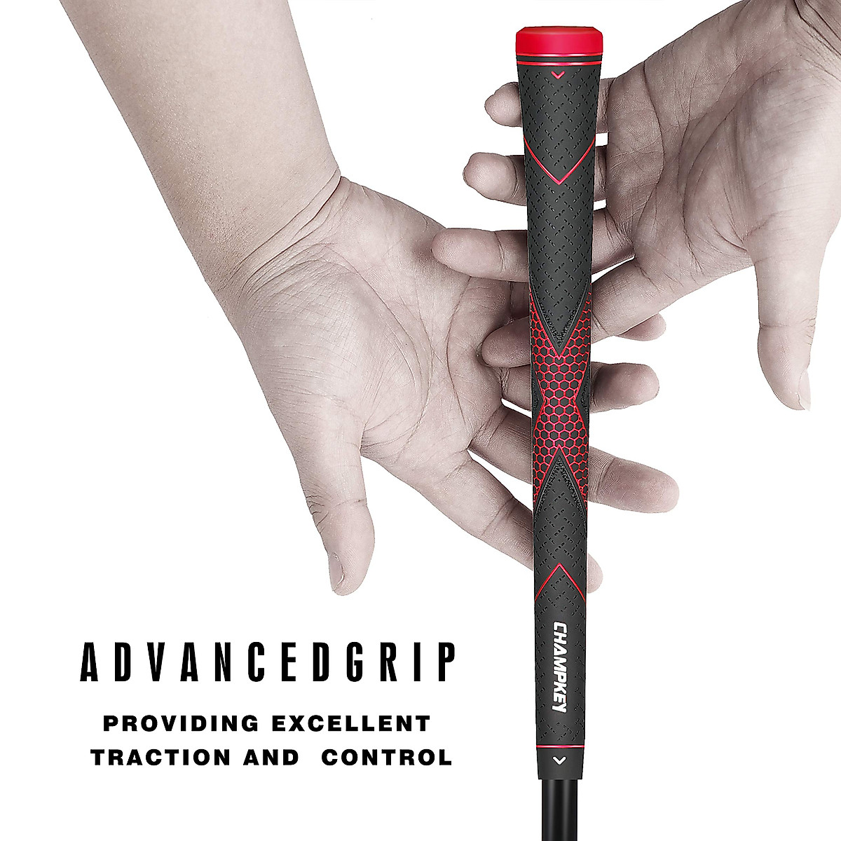 CHAMPKEY Golf Swing Trainer - Tempo & Flexibility Training Aids Warm-Up Stick Ideal for Golf Indoor & Outdoor Practice (Red, 48 Inches)