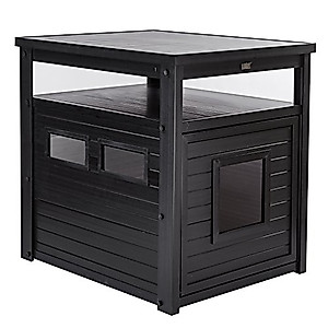 New Age Pet ECOFLEX Jumbo Cat Box Cover and End Table with Litter Box Enclosure and a 10 Year Warranty Hides Unsightly Litter Box made with Moisture & Odor Resistant Composite Material