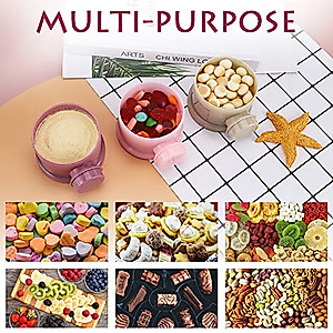 Accmor 3 Layers Baby Milk Powder Formula Dispenser On The Go, Formula Container for Travel, Non-Spill Stackable Baby Snack Storage Container with Handle,BPA Free,Purple