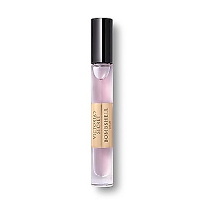 Victoria's Secret Bombshell Oud Eau de Parfum Rollerball, Notes of Oud, Spice, Pink Saffron & Peony Travel Size Mini Perfumes for Women (0.23 oz)