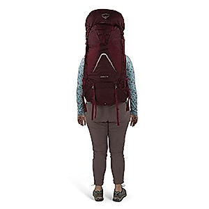 Osprey Aura AG LT 65L Women's Backpacking Backpack, Black, WXS/S