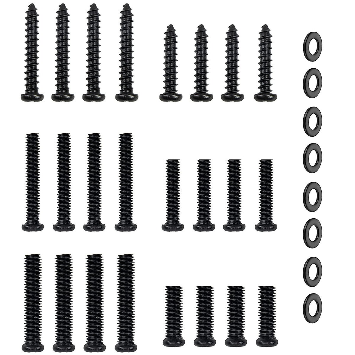 TV Stand Screws and Washers for Hisense TV Stand Legs Screws Kit for 32H4030F3 43R6E3 50R6E3 50A6G 55A6G 55H6570 55H6570G 58R6E3 58H6870 65R6E3 65H7809 65H6500F 65H6530F TV Stand Replacement Screws