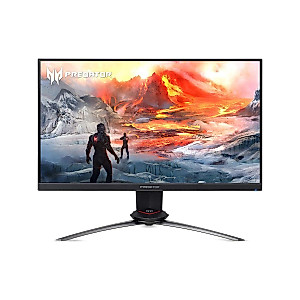 Acer Predator XB253Q Gxbmiiprzx 24.5" FHD (1920 x 1080) IPS NVIDIA G-SYNC Compatible Gaming Monitor, VESA Certified DisplayHDR400, Up to 0.5ms (G to G), 240Hz, 99% sRGB (1 x Display Port & 2 x HDMI)
