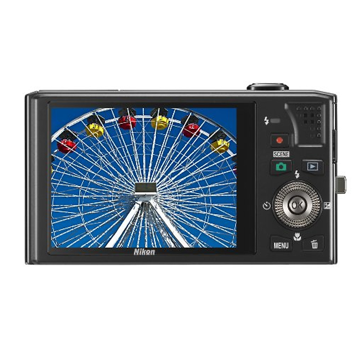 Nikon Coolpix S8000 14.2MP Digital Camera with 10x Optical Vibration Reduction (VR) Zoom and 3.0-Inch LCD (Black)