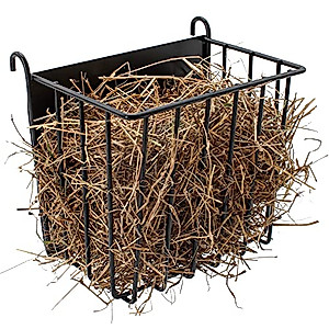 Guinea Pig Hay Feeder，Rabbit Hay Feeder with Heavy-Duty Metal Frame Hay Holder，for Bunny, Guinea Pigs,Chinchillas-6.9x4.7x6.6 inch