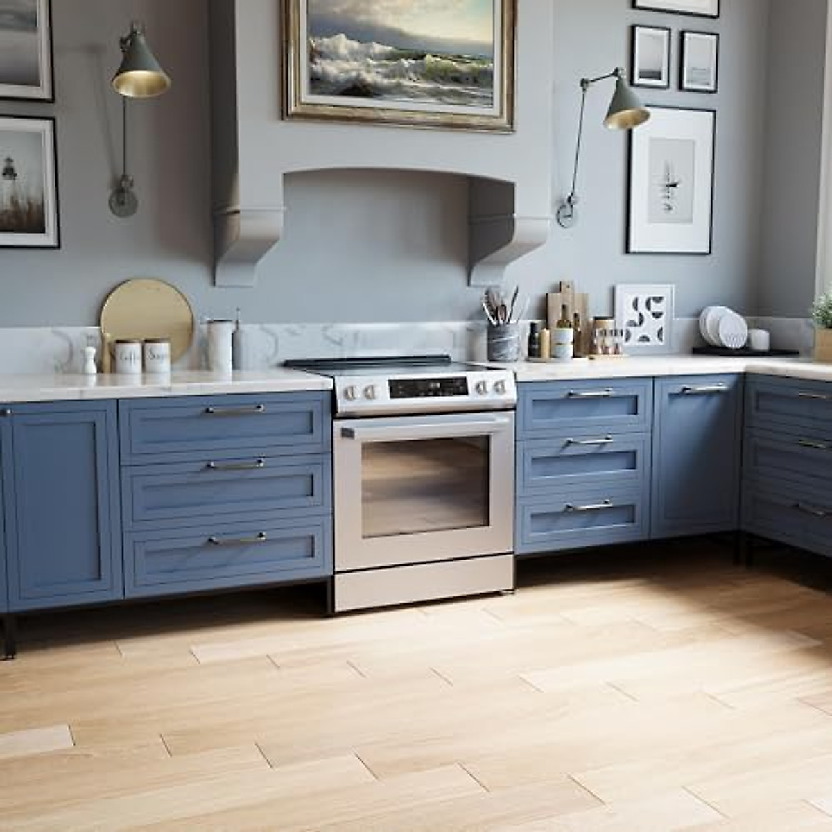 RANGAIRE RRI303GS 30" Range, 4 Induction Burners, 5.0 cu. Ft. Capacity, Freestanding Slide-in AirFry, True Convection Oven, Self Cleaning, Easy Reach Racks, Glass Touch, Stainless Steel