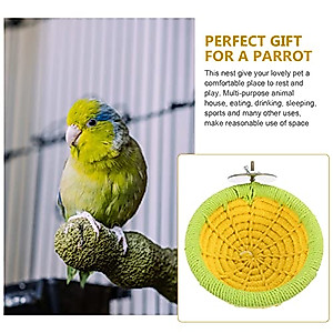 Ipetboom Cotton Rope Bird Nest Breeding Nest Hatch House Cage Finch Parrot Canary Nest Bird Nest Pigeon Nesting Bowls Bird Breeding Hatching Nest for Birds Parrot Breeding Nest 3pcs
