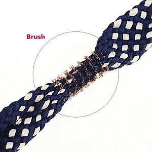 Aimee_JL New Bore Cleaner 410 GA Gauge Gun Barrel Cleaning Rope Rifle/Pistol/Shotgun Brass Brush Cleaning Cord