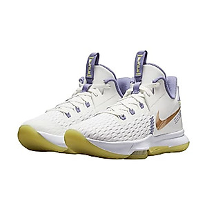 Nike Lebron Witness CQ9380-102 Mens Basketball Shoes (Summit White/MTLC Bronze)