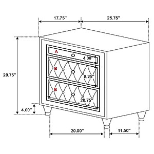Coaster Home Furnishings Antonella Modern Classic 5-Piece Bedroom Set Velvet Upholstered Eastern King Size Panel Bed Frame 79-inch Headboard Ivory and Camel 223521KE-S5