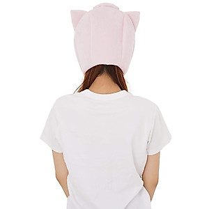 SAZAC Kigurumi Hat - Pokemon - Jigglypuff - Cozy Costume Beanie Cap - Adult Size