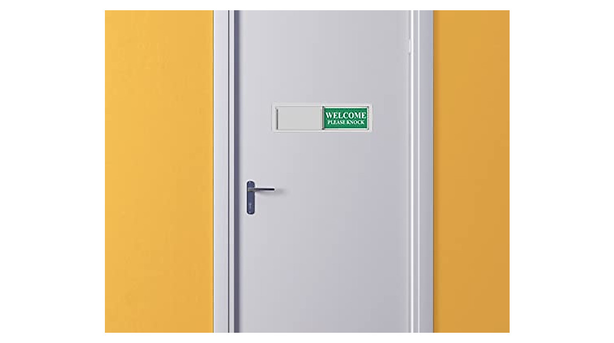 Privacy Sign - Do Not Disturb / Welcome Magnetic Door Slider