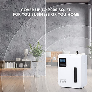 The Magic Scent Diffuser - Scent Air Machine for Home & Commercial Use - Covers Up to 1000 sq. ft. - 300ml - Smart Cold Air Technology HVAC Diffuser or Standalone Large Room Waterless Diffusers