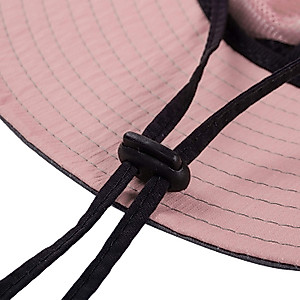 Rosoz 2 Pack Ponytail Sun Bucket Hats for Women UV Protection Foldable Mesh Wide Brim Hiking Beach Fishing Summer Safari