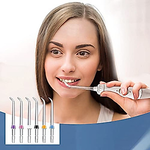 Replacement Tips for Waterpik Water Flosser Classic Jet Tips Waterpik' Replacement Parts and Other Oral Irrigators (AquaFlosser 6 Tips)