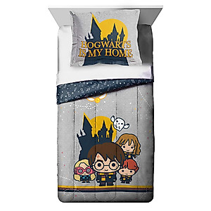 Jay Franco Harry Potter Twin Comforter Set, Gray