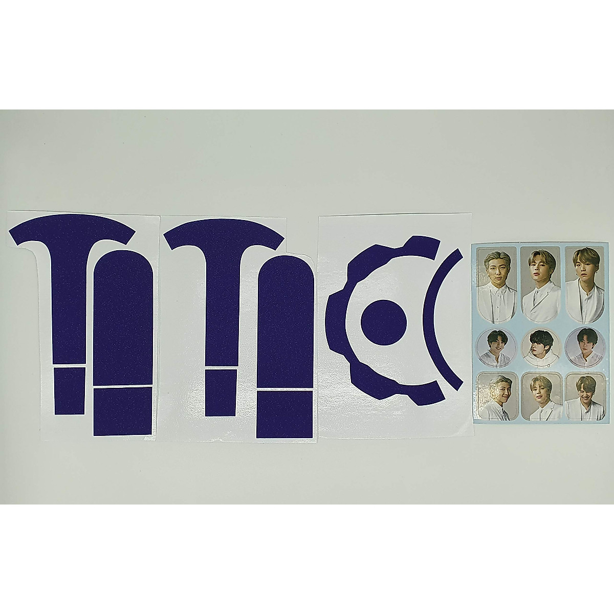 Generic Army Bomb Ver 3 Decal Sticker Decorations for BTS Official Lightstick Adhesive DIY Sticker Make Your Armybomb Special Bangtan Boys (Purple(Ver3))