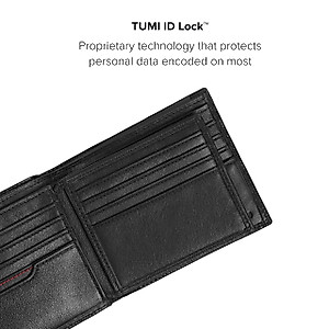 TUMI - Delta Global Center Flip Passcase Wallet with RFID ID Lock for Men - Black