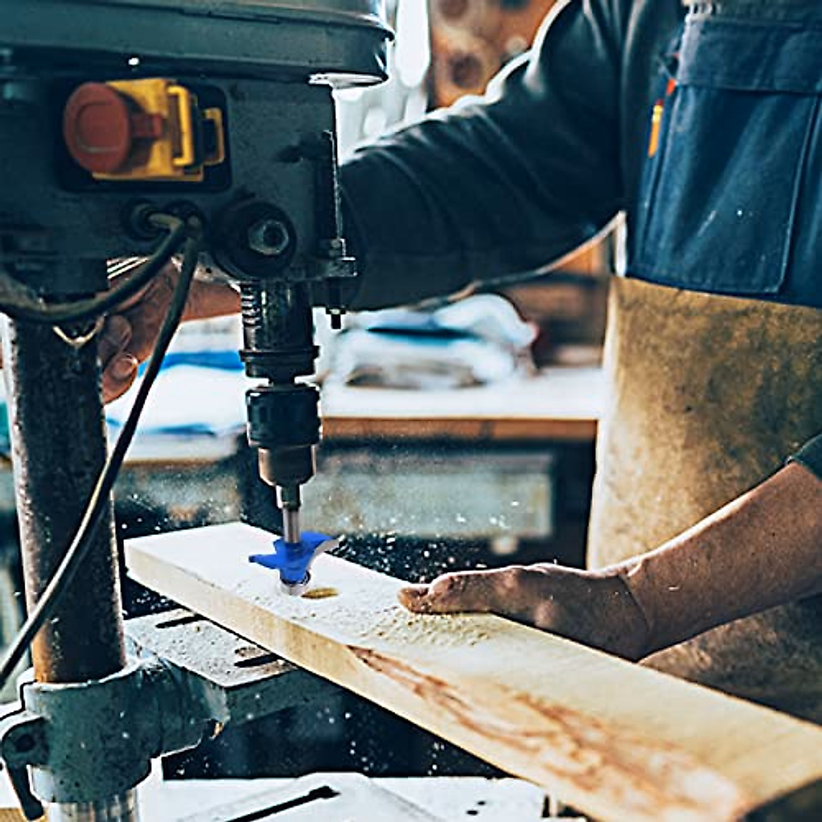 MEIGGTOOL 7Pcs 1/4"Inch Shanks Roundover Edging Router Bit Set,Round Radius: 1/2",3/8",5/16",1/4",7/32",3/16",1/8"