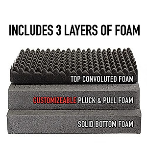 Eylar Standard 16" Gear, Equipment, Hard Camera Case Waterproof with Foam TSA Standards (Green)