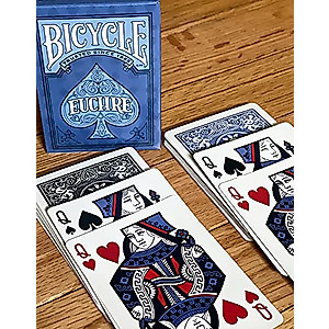 Bicycle Euchre Playing Card Deck - 9 Through Ace - Double Deck, Blue