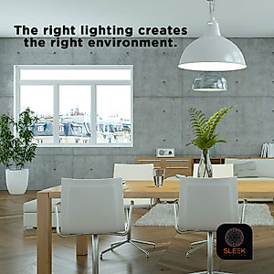 SLEEKLIGHTING Spiral light bulb - E26 base CFL bulb - CFL Light Bulbs 13 Watt- 3 Pack, 2700 Kelvin for Warm White and 800 Lumens - (65 Watt Incandescent Light Bulb Equivalent) - UL Listed