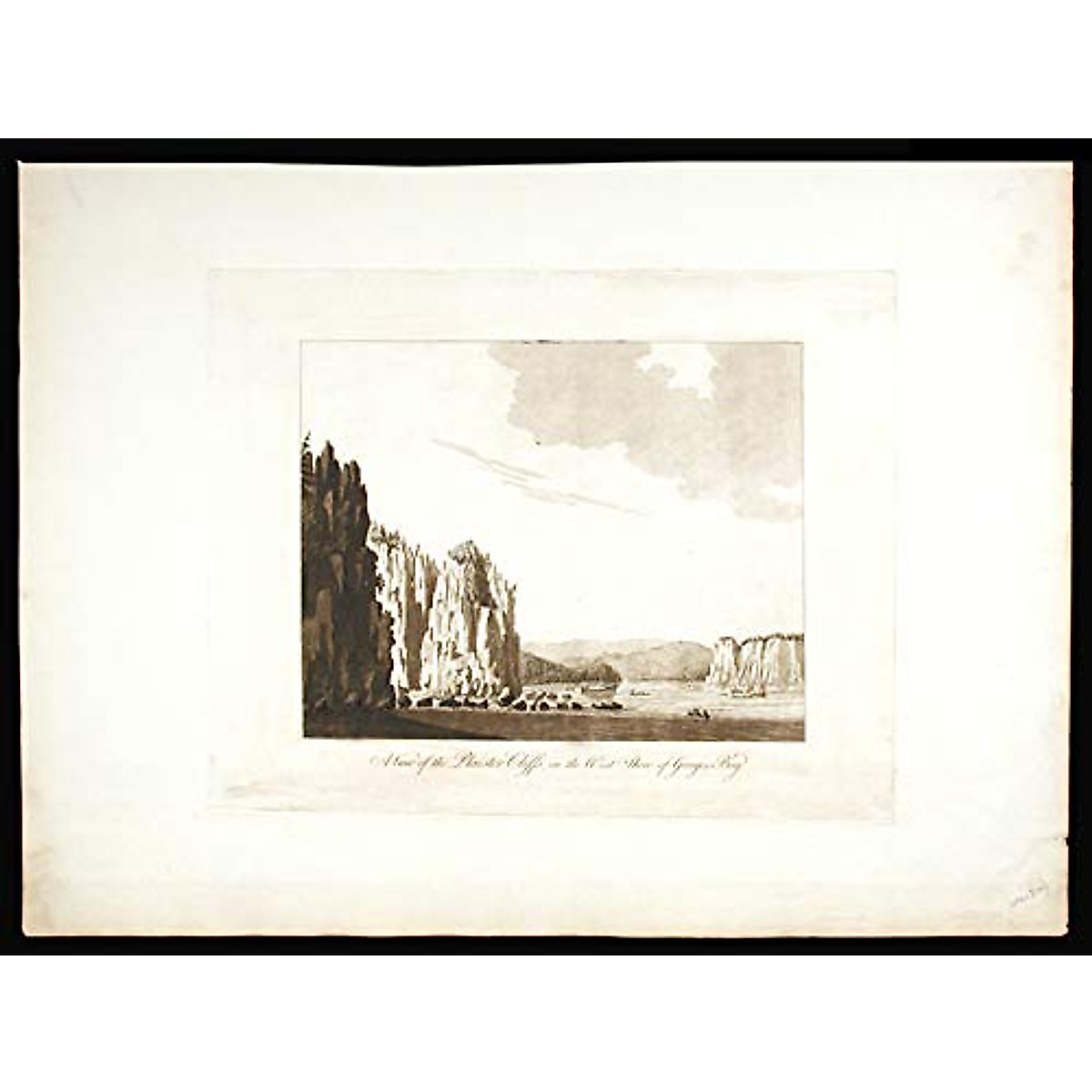 A View of the Plaister Cliffs, on the West Shore of Georges Bay