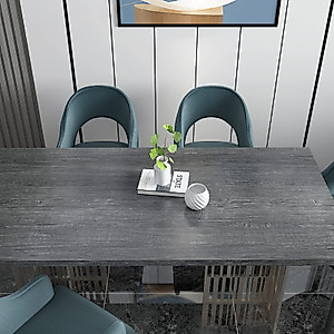 17.7&#039;&#039;x100&#039;&#039; Dark Grey Wood Peel and Stick Wallpaper Thick Self-Adhesive Removable Wallpaper Wood Decorative Wall Covering Rustic Wood Grain Contact Paper Waterproof Vinyl Film for Countertops Cabinet