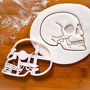 Anatomical Human Skull cookie cutter, 1 piece - Bakerlogy