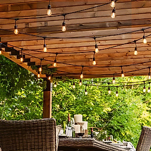 Svater Replacement Bulbs for Outdoor String Lights, 15 Pack S14 LED Bulbs for Patio, E26 Base 1W Bulb Equal to 11W Incandescent, Dimmable,Shatterproof 2700K Warm White