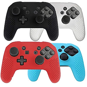 Switch Pro Controller Skin 4 Pack Soft Camouflage Silicone Cover Case Skin for Switch Pro Controller (4 Pack)