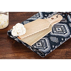 Farm to Table Natural Wood Butter Paddles, Set of 2, Beechwood