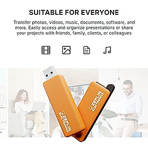 ZEPLIN ELECTRONICS ZP6 USB Flash Drive 128GB - Orange