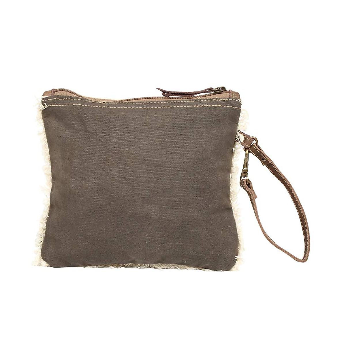 Myra Bag Verge Canvas & Cowhide Wristlet