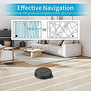 AIRROBO Robot Vacuum Cleaner with 2800Pa Suction Power, App Control, 120 Mins Runtime, Self-Charging Robotic Vacuum Cleaner for Low Carpet, Pet Hair, Hard Floors, P20