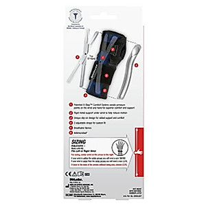 MUELLER Mueller X-Stay Wrist Stabilizer, Adults, Black (Pack of 1)