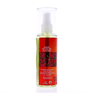 Hemani Rose Water Damask Spray with Saffron (120ml) - Natural Facial Mist for Glowing Skin, Hypoallergenic, Vegan, Cruelty-Free, No Dyes/Alcohol, Suitable for All Skin Types.