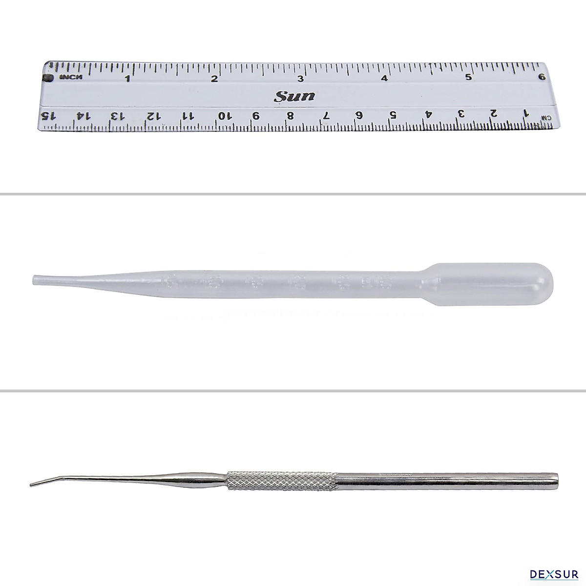 DEXSUR Dissection Kit for Biology Lab & Anatomy - Stainless Steel Scalpel Knife Set for Medical & Veterinary Students, KIT1019-7 Pcs