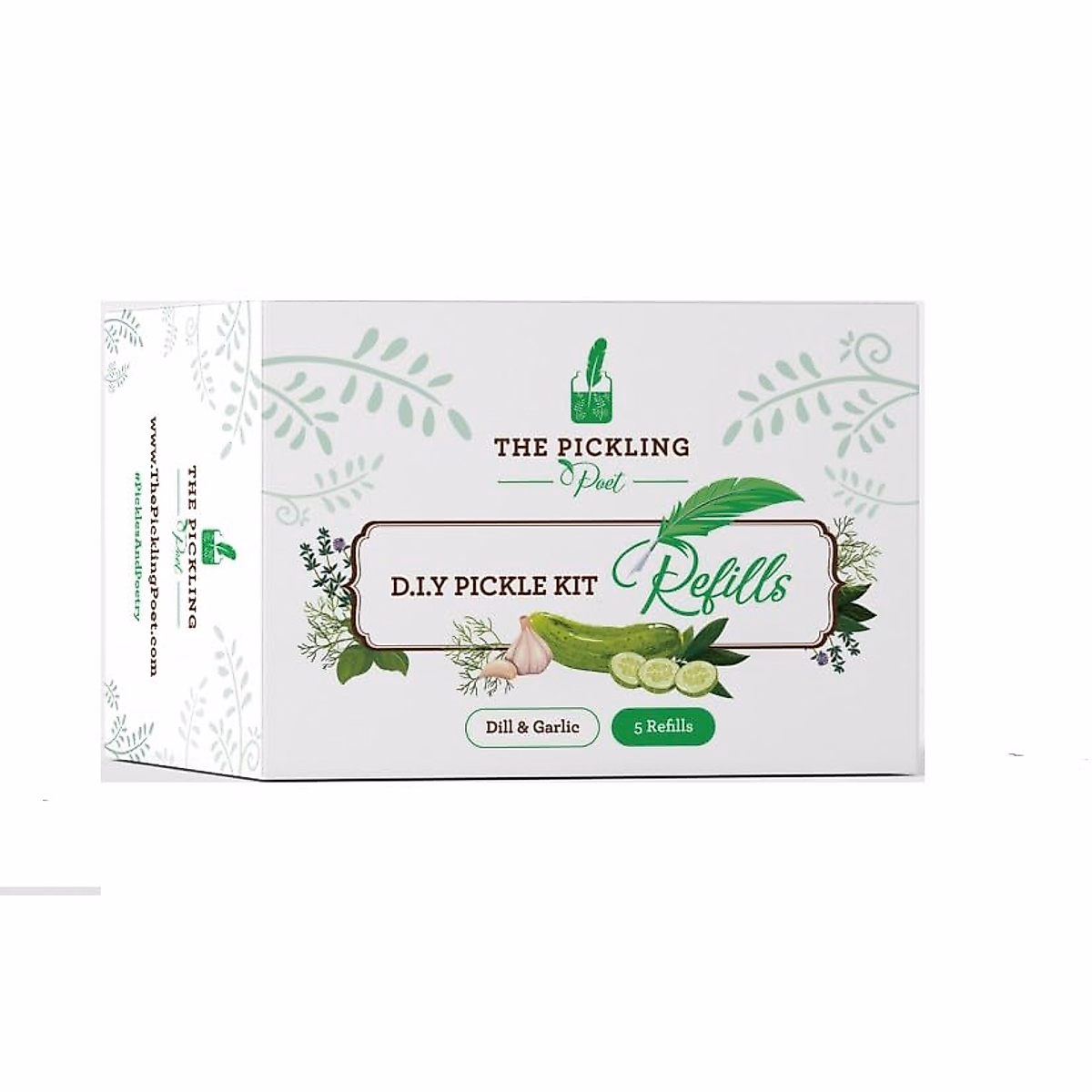 D.I.Y Pickle Kit Refills | 5 Dill & Garlic Pickle Spice Packets | The Pickling Poet