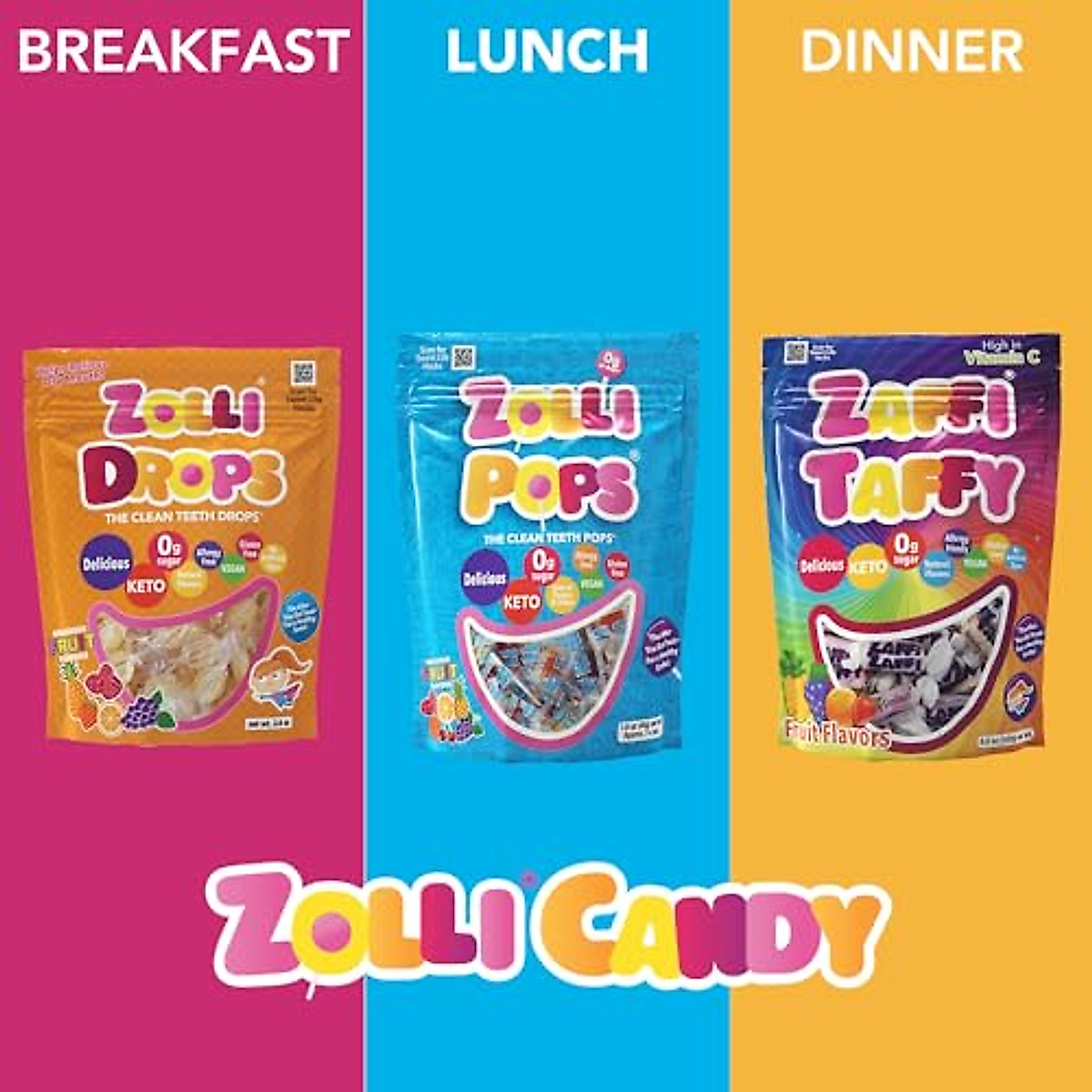 Zolli Ball Popz Lollipops - Clean Teeth, Natural Fruit Flavor - 10.4 Ounce for a Delicious and Dental-Friendly Snacking Experience