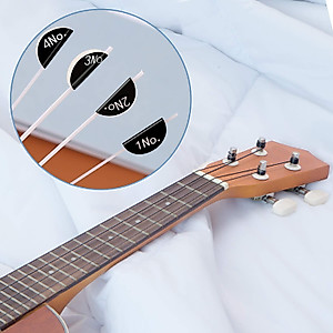 CHENGU Nylon Ukulele Strings with Felt Ukulele Picks for Soprano (21 Inch)/ Concert (23 Inch)/ Tenor (26 Inch) Ukulele (5 Sets String, 10 Felt Picks)