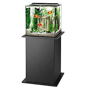 Aqueon Black Pedestal Aquarium Stand, 24" L X 24" W, 24 in