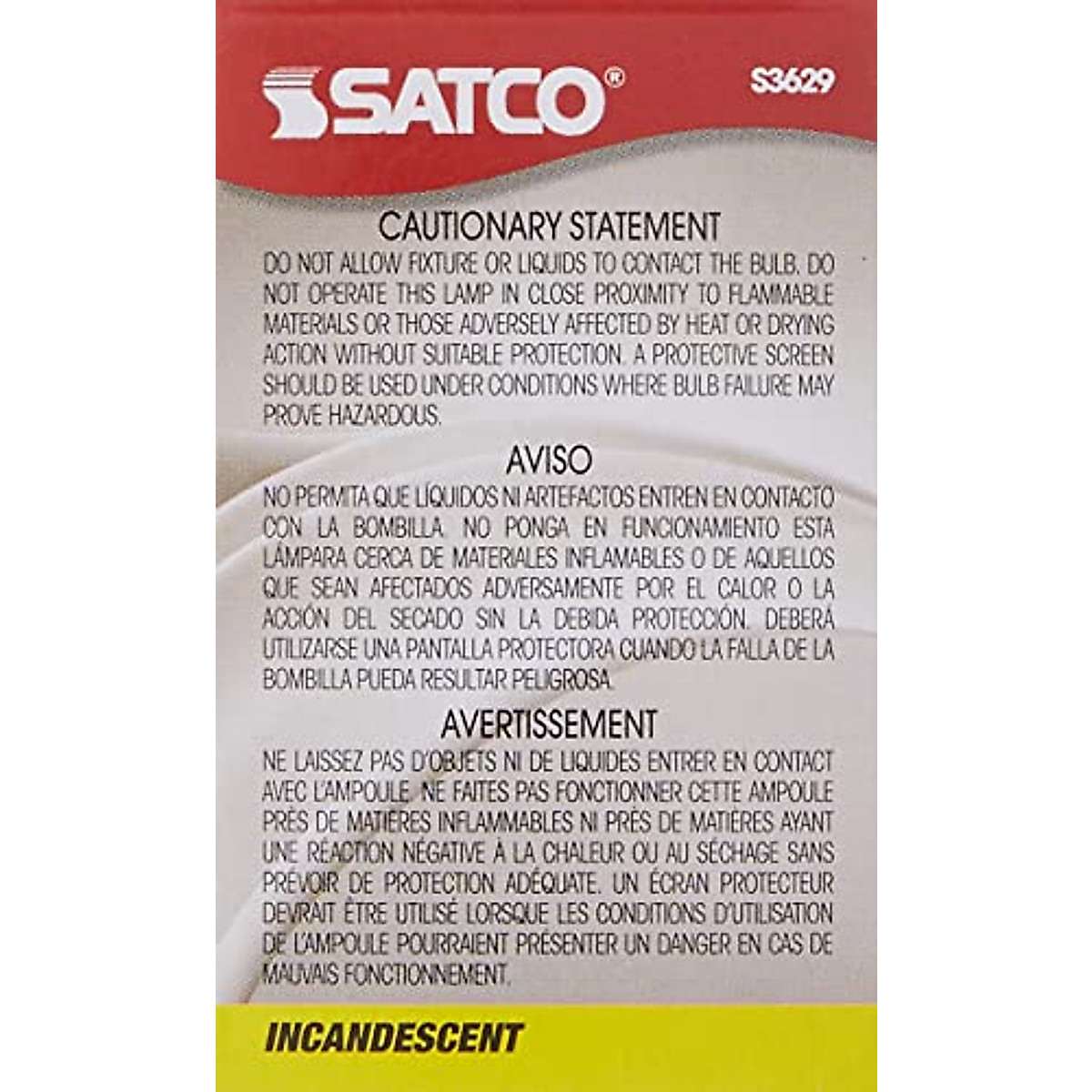Satco S3629 Intermediate Base 40-Watt S11 Light Bulb, Clear, 1 Count (Pack of 1)