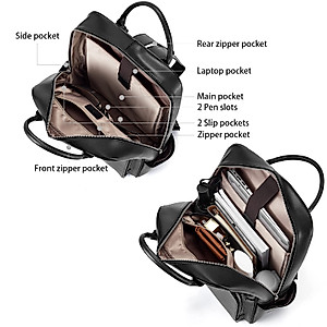 BOSTANTEN 20 inch Carry On Luggage Airline Approved ＆ Genuine Leather 15.6 inch Laptop Backpack Casual Backpack Travel Bag