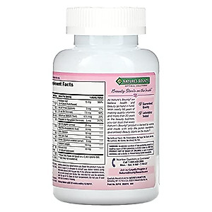 Nature's Bounty Hair Skin and Nails 5000 mcg of Biotin - 250 Coated Tablets Extra Strength (Four Bottles each of 250 Softgels) 1 4.0 Count
