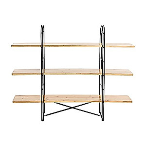 Main + Mesa Eitri Wood and Metal Adjustable Shelving Unit, Nordic Fir