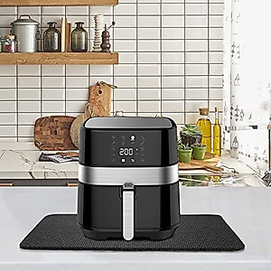 Heat Resistant Mats For Countertop 2 Pcs - Coffee Mat Heat Resistant Mat Kitchen Counter Protector Pad with Appliance Slider Function for Air Fryer, Microwave, Coffee Maker, Toaster