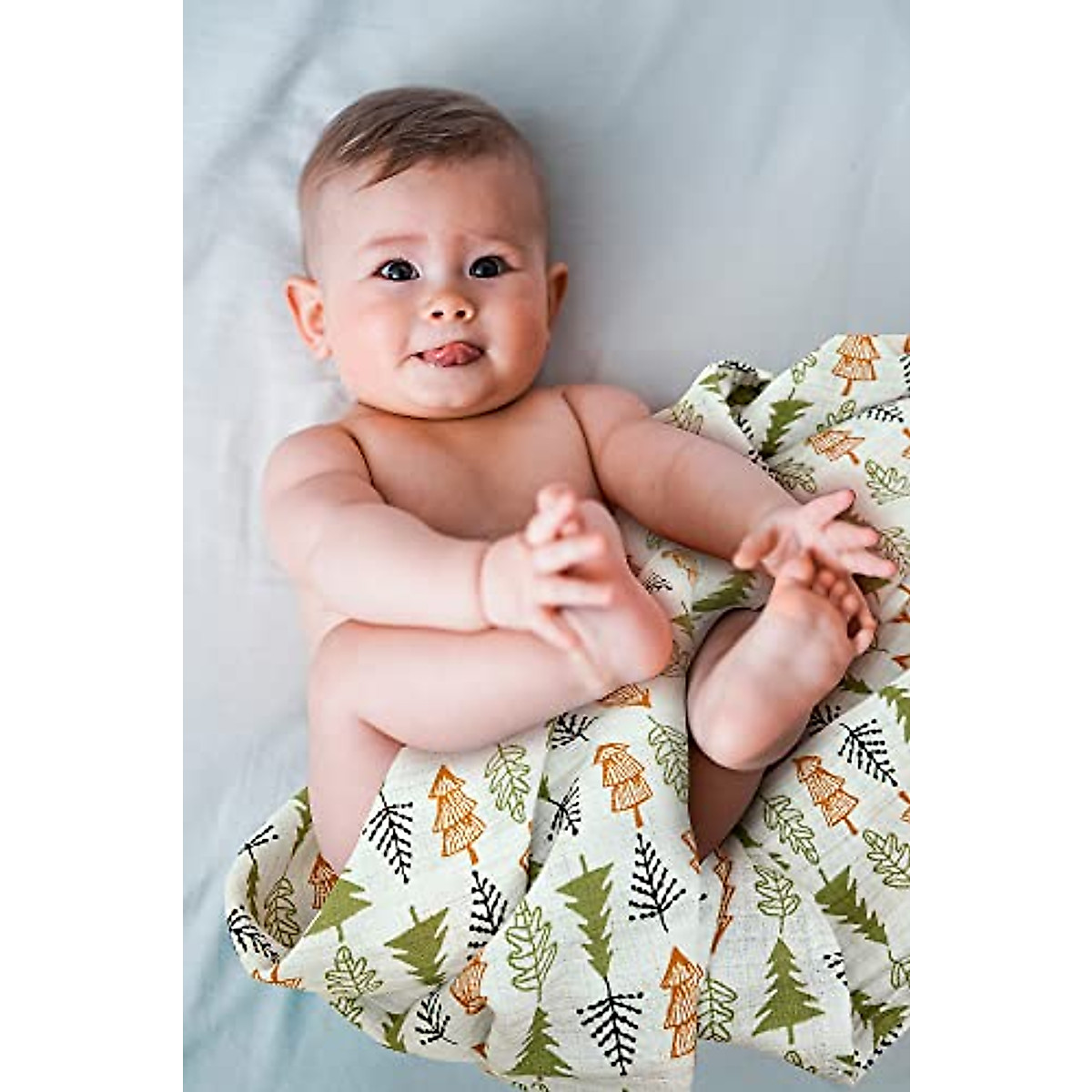 Muslin Swaddle Blankets Babies, Very Soft and Breathable Essential Receiving wrap, Ideal Newborn swaddling Set, Best Shower Gift, 47 X 47 inches (Into The Jungle (4 Pack))