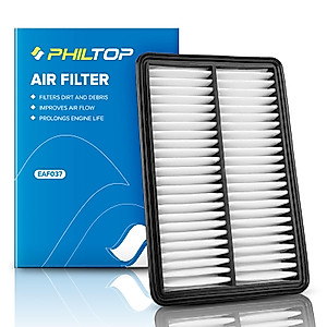 PHILTOP Engine Air Filter CA11259 Replacement for Mazda Vehicles - 3 (2012-2018), 3 Sport (2012-2018), 6 (2014-2021), CX-5 (2013-2023) - L4 2.0L 2.5L, Rigid Panel
